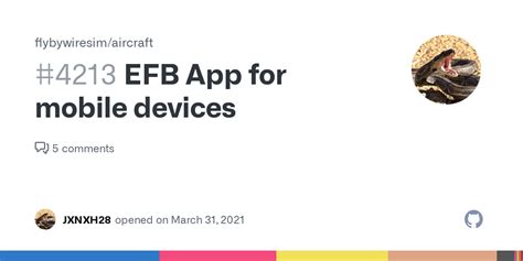 Efb App For Mobile Devices · Issue 4213 · Flybywiresimaircraft · Github
