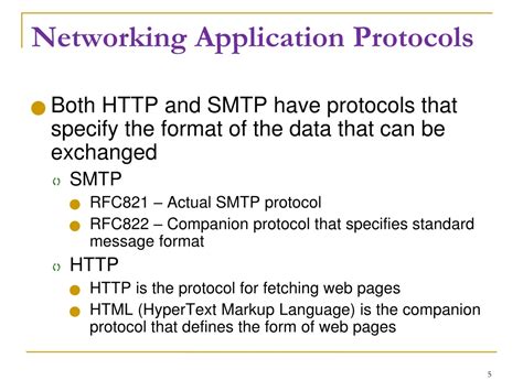 Ppt Understanding Networking Application Protocols Smtp And