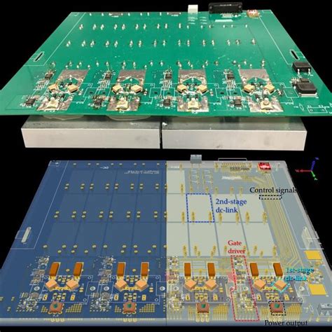 Circuit Board Layout A Actual Photo And B Design With Switching Download Scientific Diagram