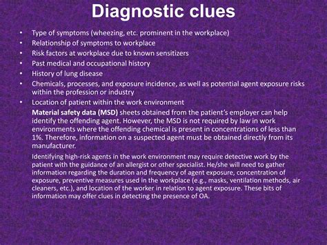 Occupational Asthma Ppt