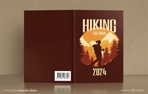 Adventure Hiking Book Cover Design Vector Download