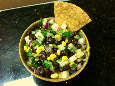 Reckless Abandon Light Fiery Black Bean Roasted Corn And Jicama Salsa