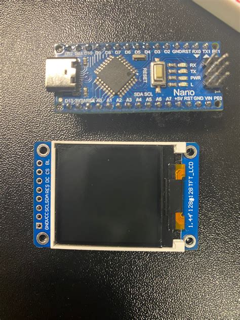 Connecting St7735 To Arduino Nano Displays Arduino Forum