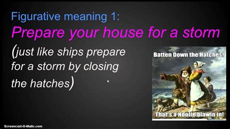 Batten Down The Hatches Nautical Term At Shirley Roache Blog