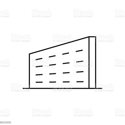 辦公室建築線圖示 輪廓向量符號 線性樣式象形圖隔離在白色符號 徽標插圖向量圖形及更多俄羅斯圖片 俄羅斯 公寓 商務 Istock