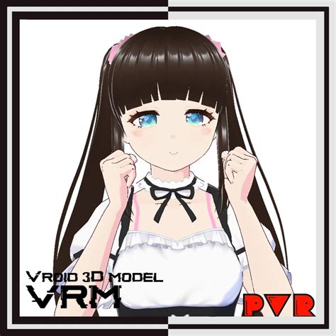 Original 3d Vrm Model Lilly Vrchatvtuber Pixeledvr Booth