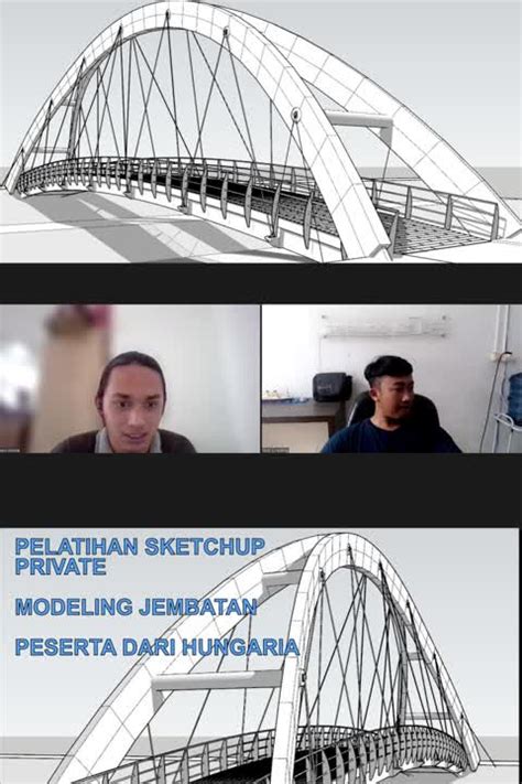 Jembatan Sketchup Civilengineering Bridgedesign 3dsketchup… Robi