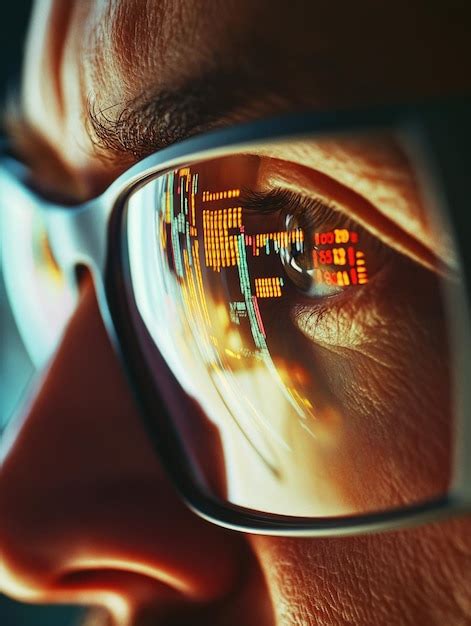 Person Wearing Glasses Premium Ai Generated Image