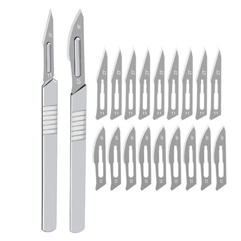 Carbon Steel Carving Metal Scalpel Handle 11 23 Engraving Craft Knive Non Slip Surgical