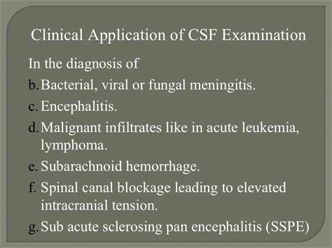 Csf Analysis Presentation