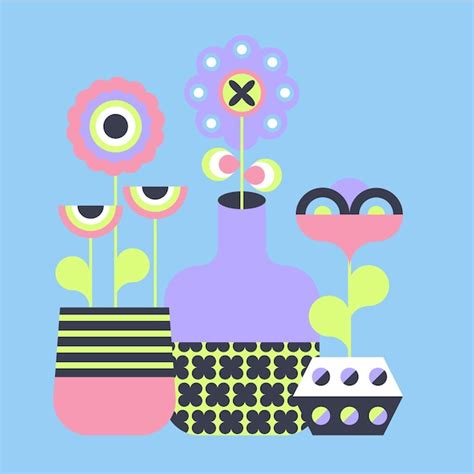Illustration Géométrique Design Plat Vecteur Gratuite