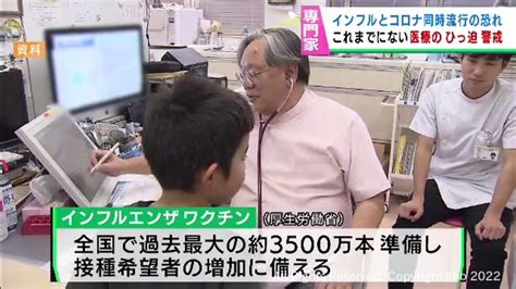 インフルエンザと新型コロナ同時流行の恐れ 専門家は医療ひっ迫に警戒 Khb東日本放送