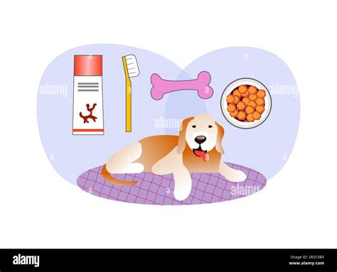 Vector Illustration About The Benefits Of Caring For The Teeth Of Dogs