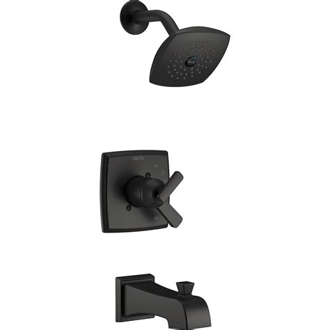 Delta Ashlyn Monitor 17 Series Tub And Shower Trim In Matte Black