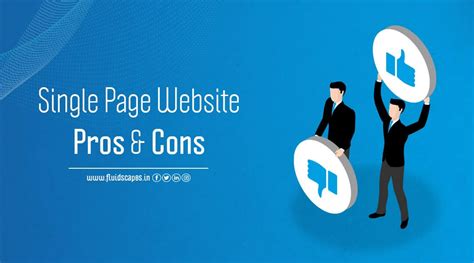 Single Page Website Pros And Cons Fluidscapes