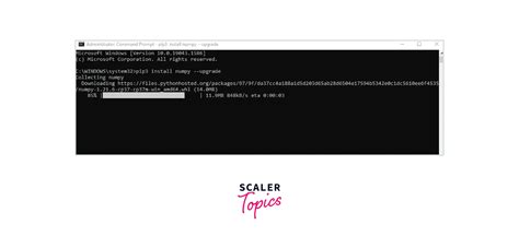 How To Install NumPy In Python Scaler Topics