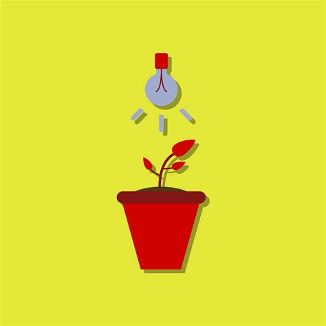 플랫 아이콘 디자인 컬렉션 식물과 빛 벡터 Eps Ai Uidownload