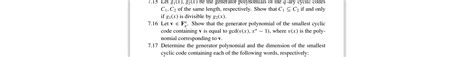 Solved 715 ﻿let G1xg2x ﻿be The Generator Polynomials