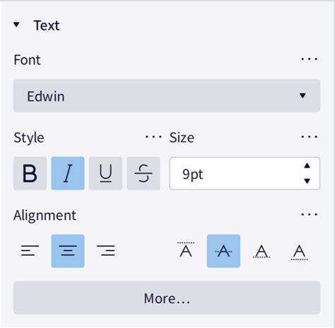 MU4 Issue Text Formatting Options Are Missing In Properties Of Text