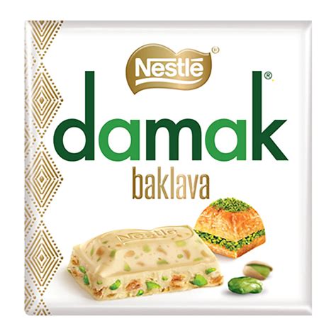 Nestlé Damak Baklava Antep Fıstıklı Baklavalı Beyaz Çikolata 60g