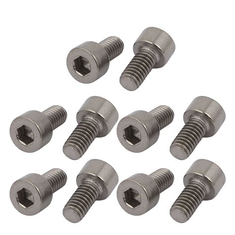 Amazon Uxcell チタンねじ キャップねじ 六角穴付き M4x8mm Ta2gr2材質 10個入リ 六角穴付きボルト