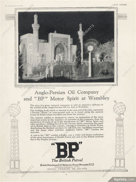Bp Motor Oil The Khan Of The Anglo Persian Oil Company At