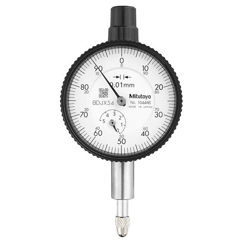 Mitutoyo 1044ab 0 5 00mm Range X 0 100 Reading White Dial Drop Indicator All Industrial