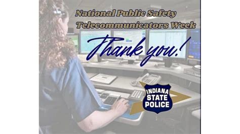 Indiana State Police Recognize National Public Safety Telecommunicators