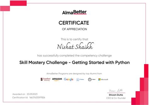 Nishat Shaikh On Linkedin Almabetter Certification Almabetter Learningwithalmabetter