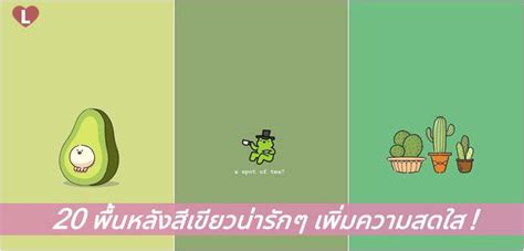 20 พื้นหลังสีเขียวน่ารักๆ เพิ่มความสดใส Ladyissue เว็บรีวิว