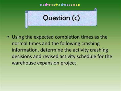 PPT CASE PROBLEM PERT CPM PowerPoint Presentation Free Download ID 6011353