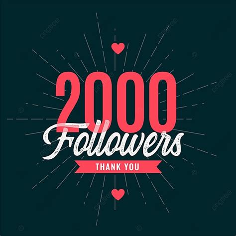 Thank You 2k Followers Or 2000 Subscribers Celebration Background