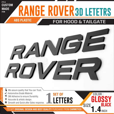 Buy Carmetics Range Rover 3d Letters Stickers Logo Emblem For Toyota
