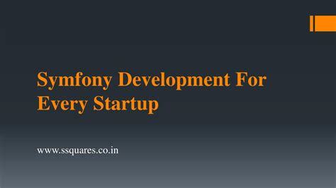 PPT Symfony Development For Every Startup PowerPoint Presentation