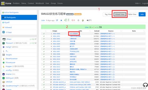 smu程序设计竞赛入门指南 vjudge镜像 csdn博客