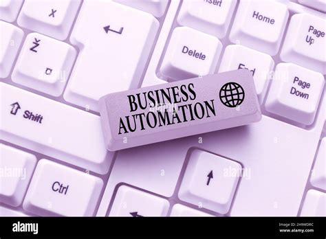 Text Caption Presenting Business Automation Word For For Digital Transformation Streamlined For