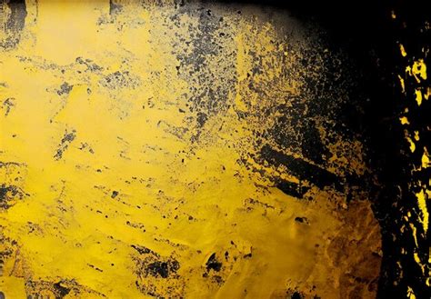 Premium AI Image Abstract Black And Yellow Grunge Background