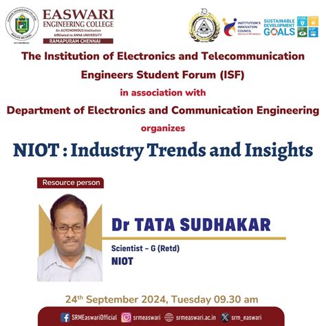 Niot Industry Trends And Insights Easwari Engineering College Srm