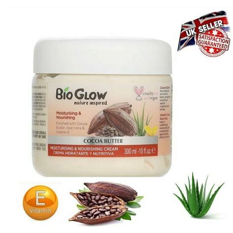 Shop Bio Glow Cocoa Butter Moisturising And Nourishing Cream With Aloe