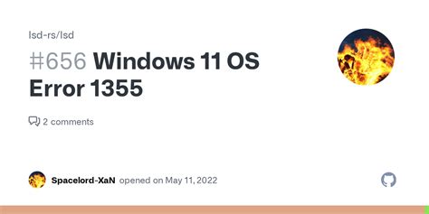 Windows 11 Os Error 1355 · Issue 656 · Lsd Rslsd · Github