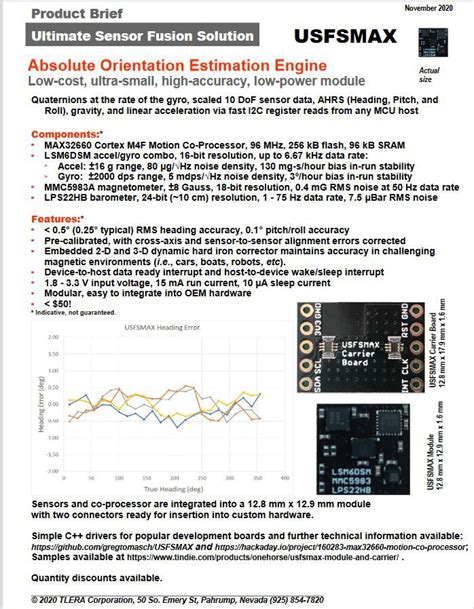 Max32660 Motion Co Processor