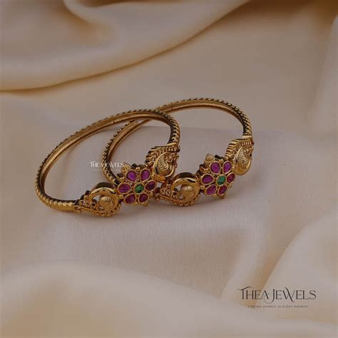 Designer Peacock Bangles Thea Jewels