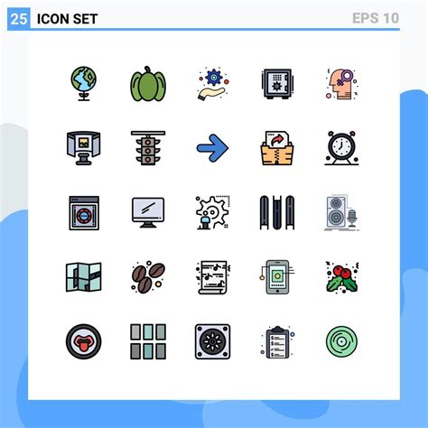 25 User Interface Filled Line Flat Color Pack Of Modern Signs And Symbols Of Homosexuality