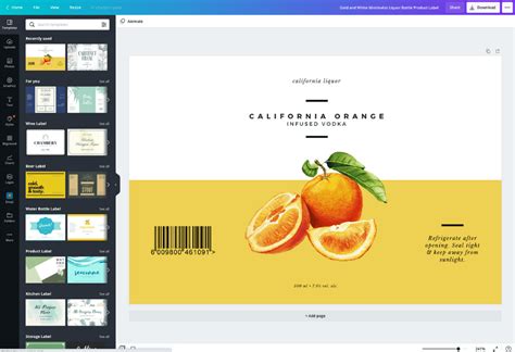 Membuat Desain Label Unik Secara Online Gratis Canva My Xxx Hot Girl