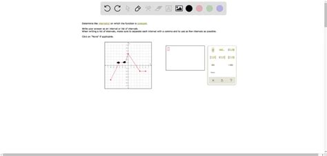 Solved Graphs And Functions Finding Where The Function Is Increasing