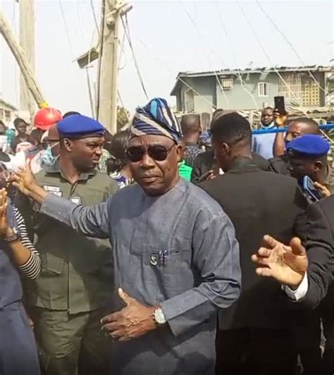 Ibadan Explosion Oyo Deputy Governor Visits Site To Disperse Crowd Sympathisers From Scene
