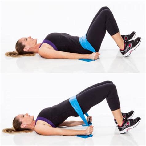 Resistance Bands Glute Bridges At Rachel Fairweather Blog