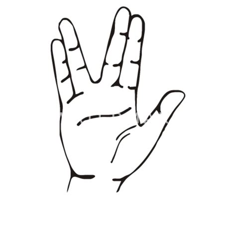 Live Long And Prosper Hand Sign Funny Mens Ringer T Shirt Spreadshirt