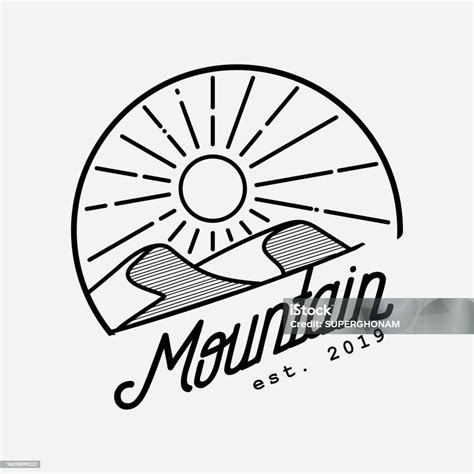 Desain Simbol Gunung Ilustrasi Stok Unduh Gambar Sekarang Alam