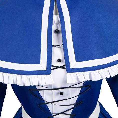 Sousou No Frieren Lawine Women Blue Dress Set Party Carnival Halloween